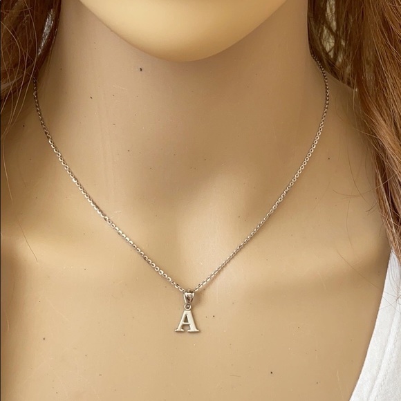 Element Shine | Jewelry | Fine Silver Mini Small Initial Letter P ...